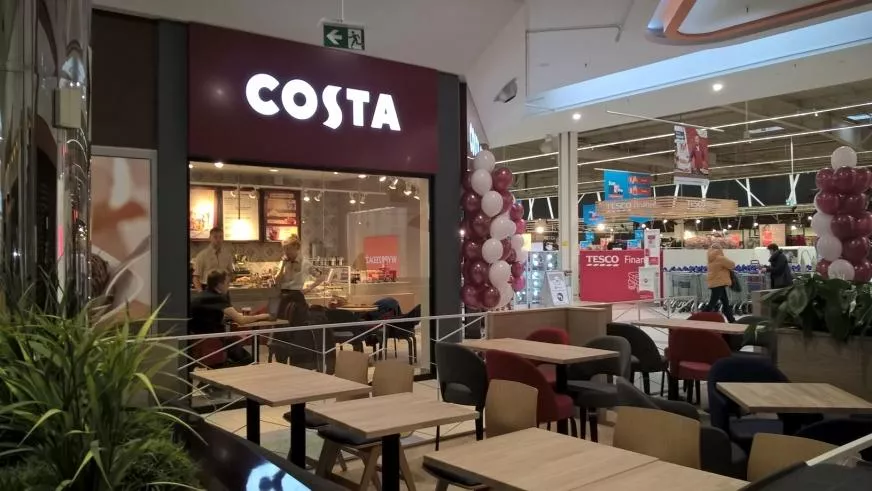 Costa Coffee w krakowskim Pasażu Tesco