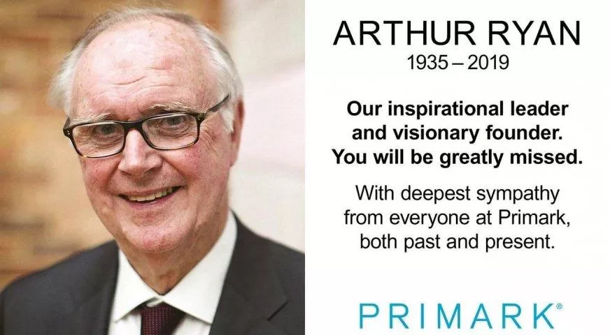 Nie żyje Arthur Ryan, twórca sieci sklepów Primark