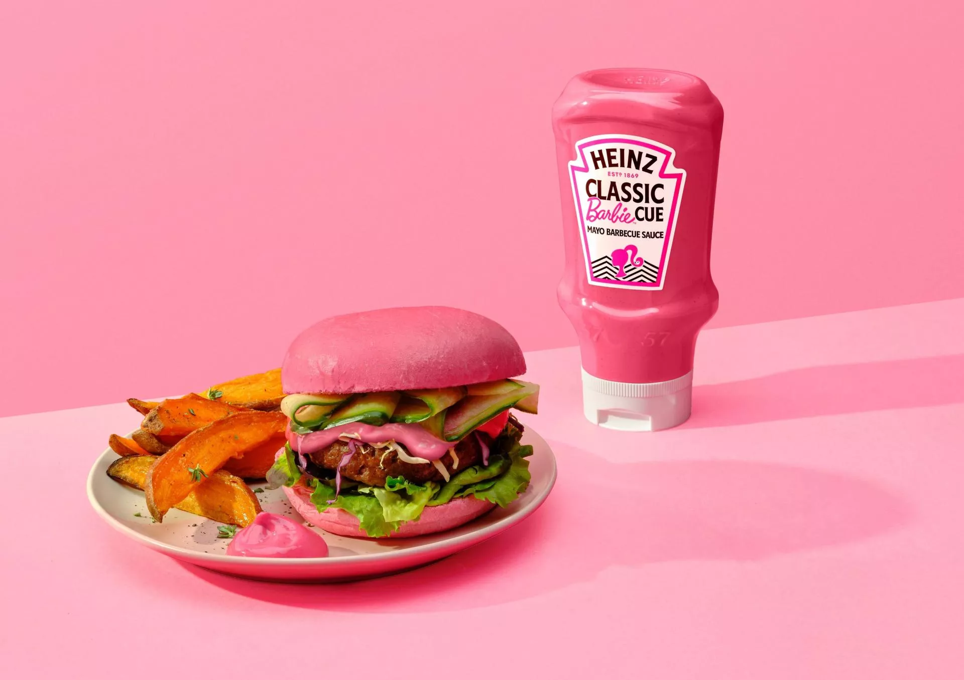 Barbiecue Sauce czyli różowy sos kanapkowy Barbie marki Heinz we ...