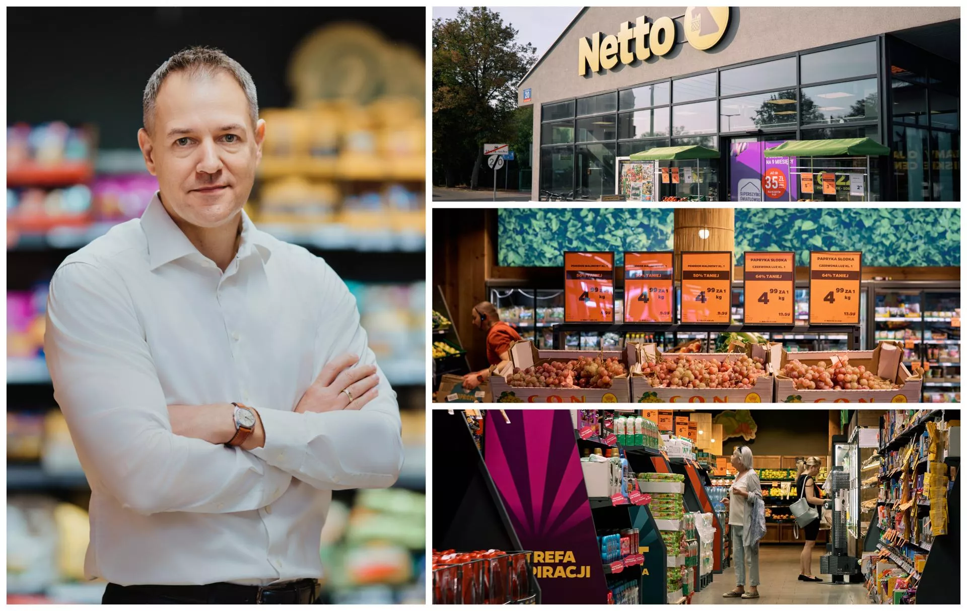Netto po nowemu. CEO Netto Polska Brian Olesen oprowadził nas po ...