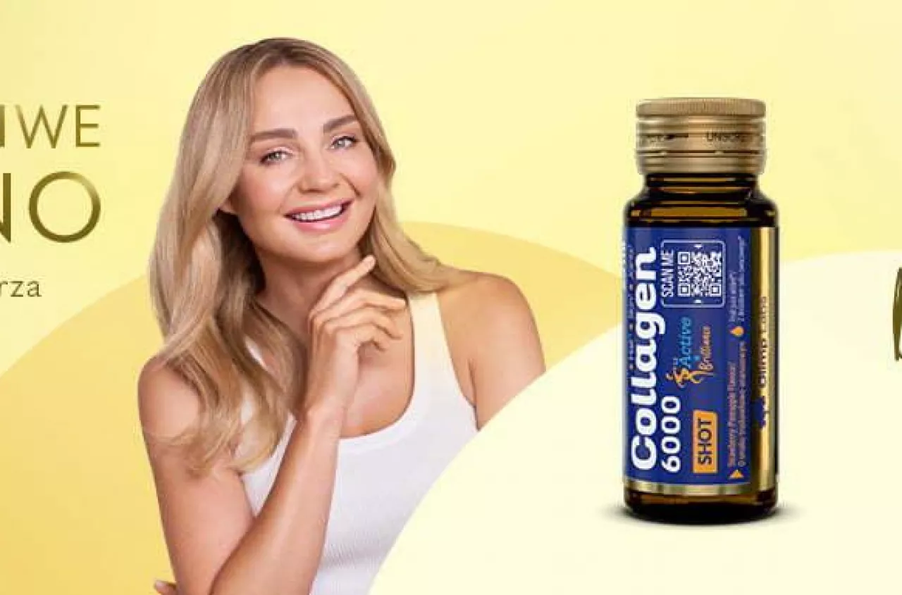 Shot Olimp Labs Collagen 6000 Active & Brilliance nagrodzony srebrną Perłą Rynku FMCG